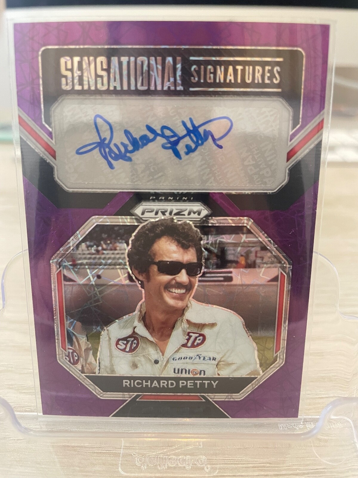 Richard Petty 2023 Panini Prizm NASCAR Sensational Signatures Purple ...