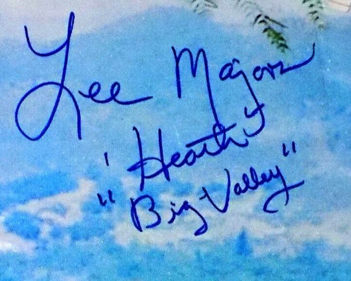 LEE MAJORS Signed "Heath" "Big Valley" Autograph Canvas 16x20" Photo ...