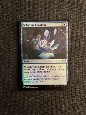 Solve the Equation - Foil - Strixhaven - Uncommon - NM/Mint - MTG Card ...