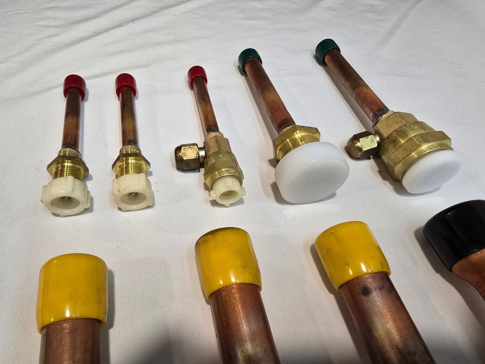 Lot 13x Parker Legris Quick Connect Stub Tubes Brass Copper HVAC ...