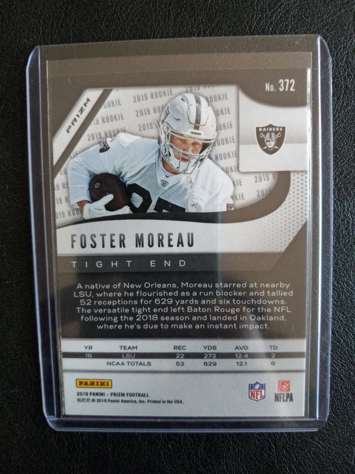 2019 Foster Moreau Red Cracked Ice #372 | eBay