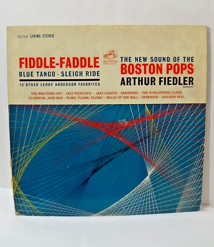 Fiddle-Faddle Blue Tango Sleigh Ride Fiedler Boston Pops Vinyl 1962 RCA ...