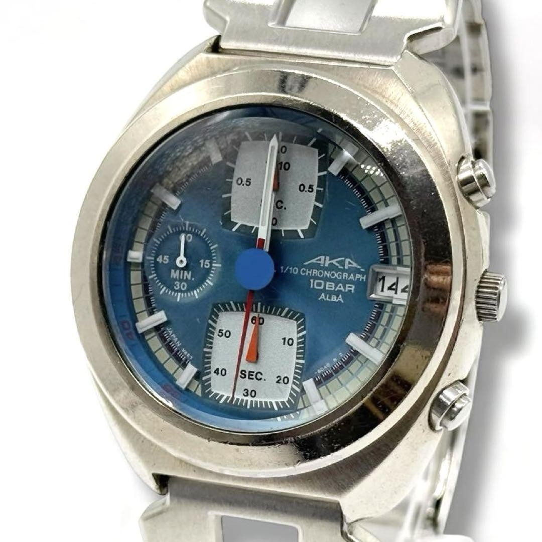 Seiko ALBA AKA Watch Vintage Chronograph 220863571 - Gem