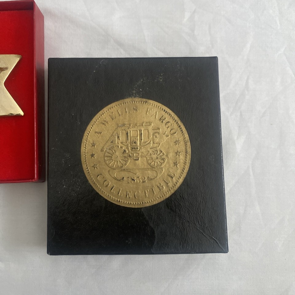 Wells Fargo Agent Star Lapel Pin Gold Tone Western Badge Bank ...