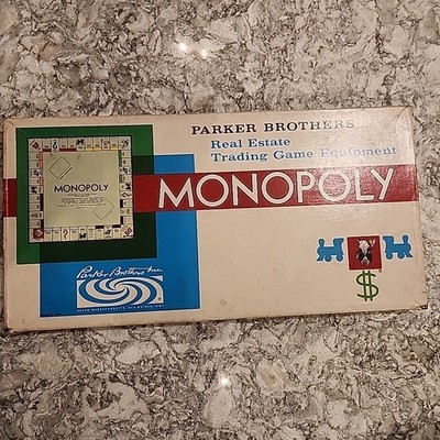 1961 30th Anniversary 1965 Red Die Dice Monopoly Board Game Parker ...