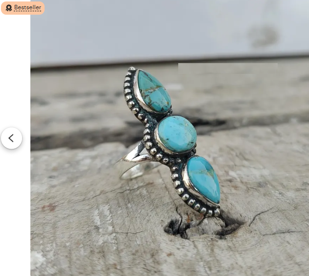 Mohave Turquoise Rings, 925 Sterling Silver Anniversary Ring All Size ...