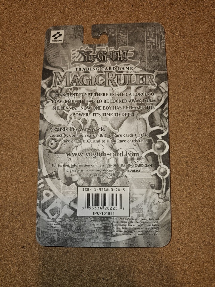 Yugioh Magic Ruler 9 Card Trading Card Game Pack 1996 Sealed | eBay