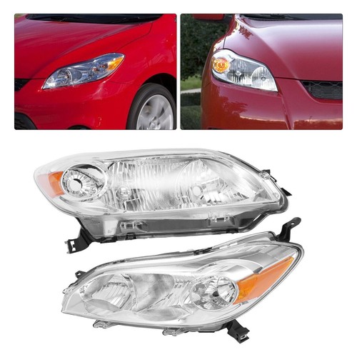 Headlights For 2009 -2014 Toyota Matrix Wagon Right And Left Clear Lens ...