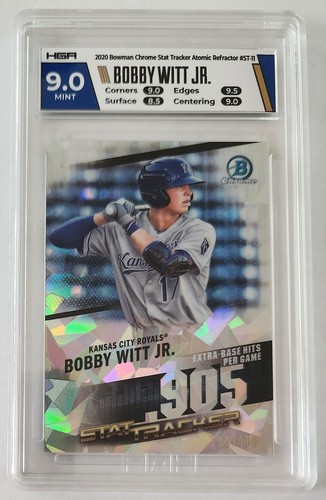 2020 Bowman Chrome - Stat Tracker Bobby Witt Jr. #ST-11 Atomic ...