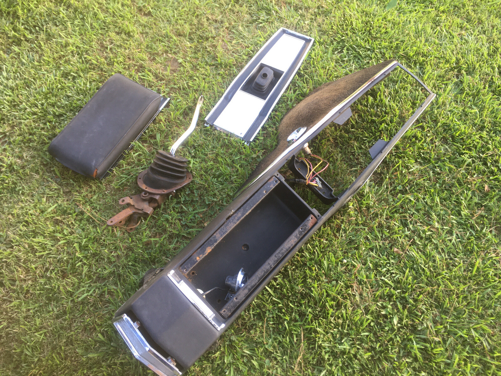 1966-1970 Mopar B Body 4 Speed Console, Shifter, Boot, Top Plate ...