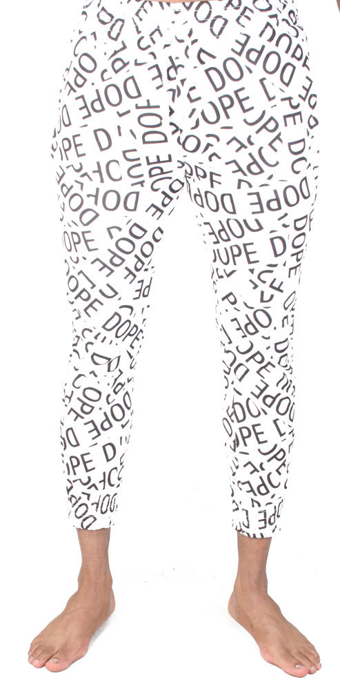 Dope Couture Black & White Crime Scene Caution Tape Skinny Sweatpants ...