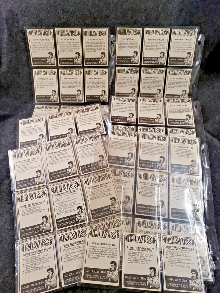 1978 Elvis Presley Boxcar Trading Cards COMPLETE Set 1-66 RARE ...