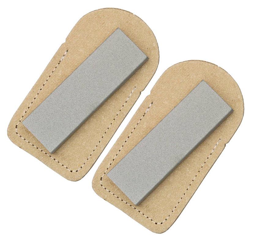 2 PACK Eze-Lap Pocket Diamond Sharpener Fine Grit With Leather Storage ...