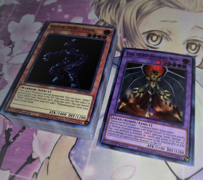 Jaden Yuki Deck | Elemental Evil Vision Vylon HERO Kuriboh Yugioh | eBay
