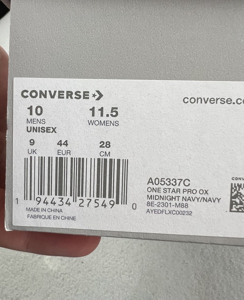 CONVERSE CONS One Star Pro OXx Alltimers Navy A05337C Skateboarding ...