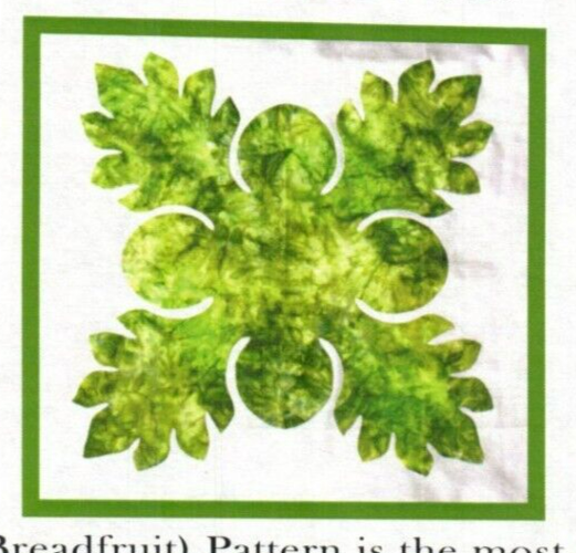 The Ulu Breadfruit Wall Quilt Pattern Traditional Hawaiian Folk Art | eBay