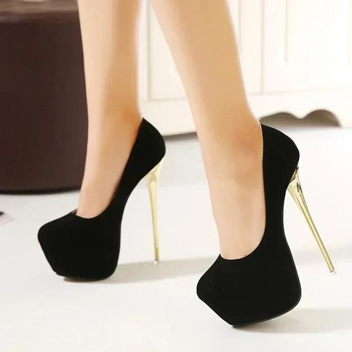 Women Sexy High Heels 16cm Stilettos Platform Pumps Party Shoes Plus Size 45 | eBay