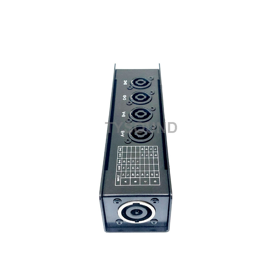 Speakon Splitter Junction Speakr Box (1x NL8 to 4x NL4) Array,Sub,Mon ...