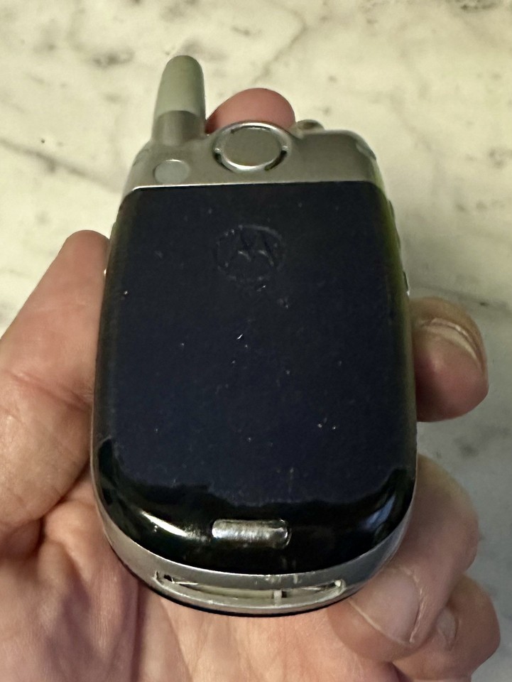 Motorola V330 - Blue and Silver ( T-Mobile ) Rare Flip Phone - works ...