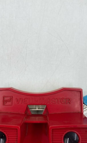 Vintage Gaf View-Master Red White 3D Picture Stereo Viewer With 38 ...