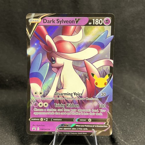 Pokémon TCG Dark Sylveon V SWSH134 Full Art Black Star Promo Rare Holo ...