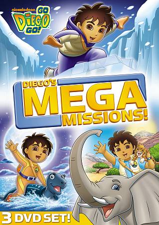 Go Diego Go Diegos Mega Missions (DVD, 2009, 3-Disc Set) for sale ...
