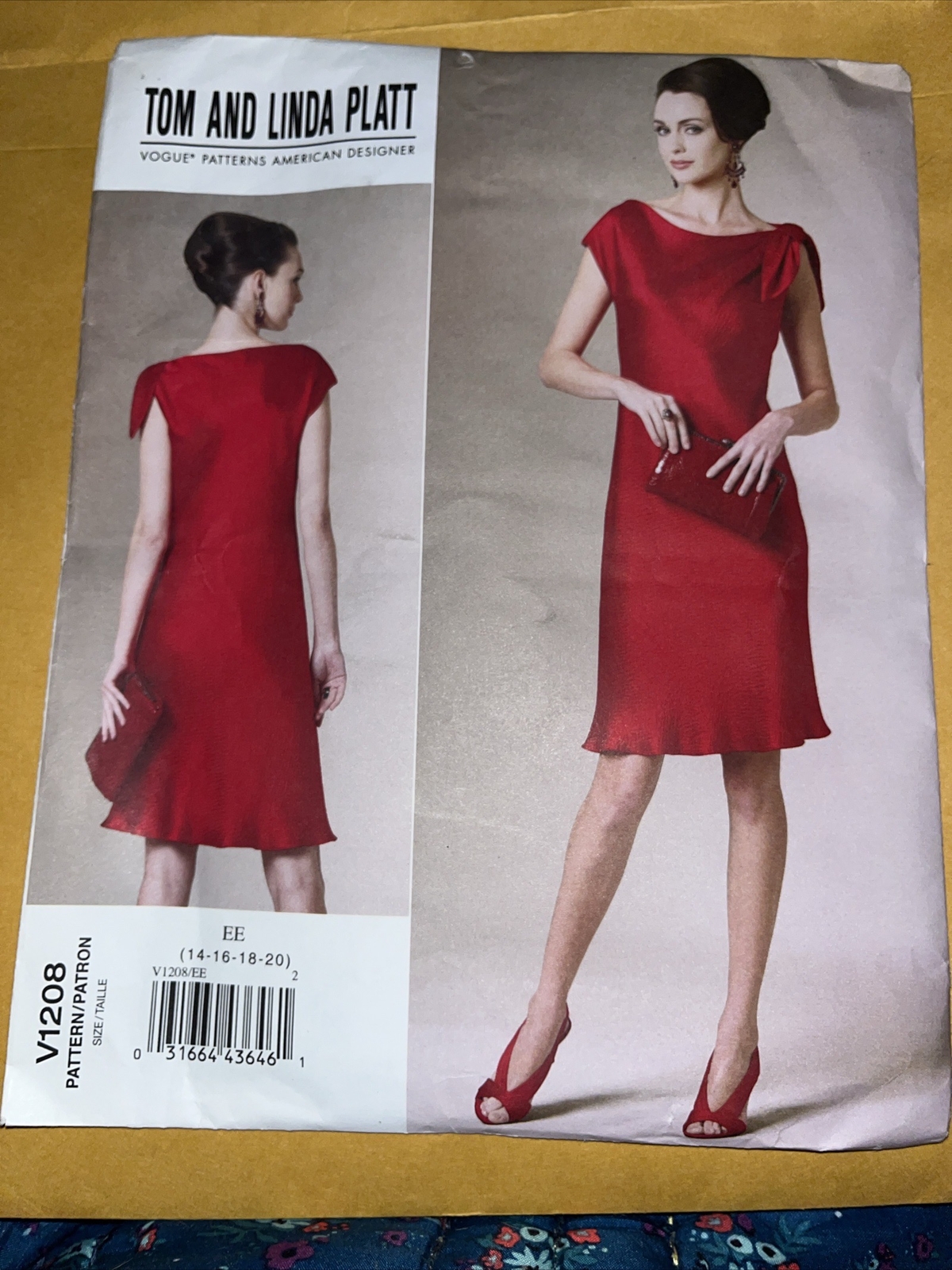 Vogue Patterns V1208 Tom and Linda Platt Misses Dress EE 14 16 18 20 Fitted | eBay
