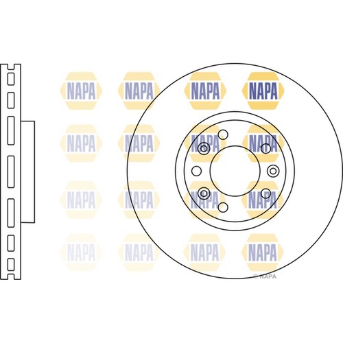 2x Brake Discs Vented For Peugeot 3008 SUV M 1.5 BlueHDI 130 Napa Front ...