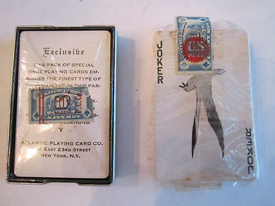 2 NEW VINTAGE PLAYING CARDS WITH OLD PLAYING CARDS STAMPS - TUB BB-3A ...