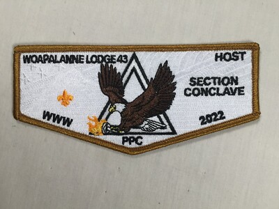 Woapalanne OA Lodge 43 2022 Section Conclave HOST Flap BSA Patch | eBay
