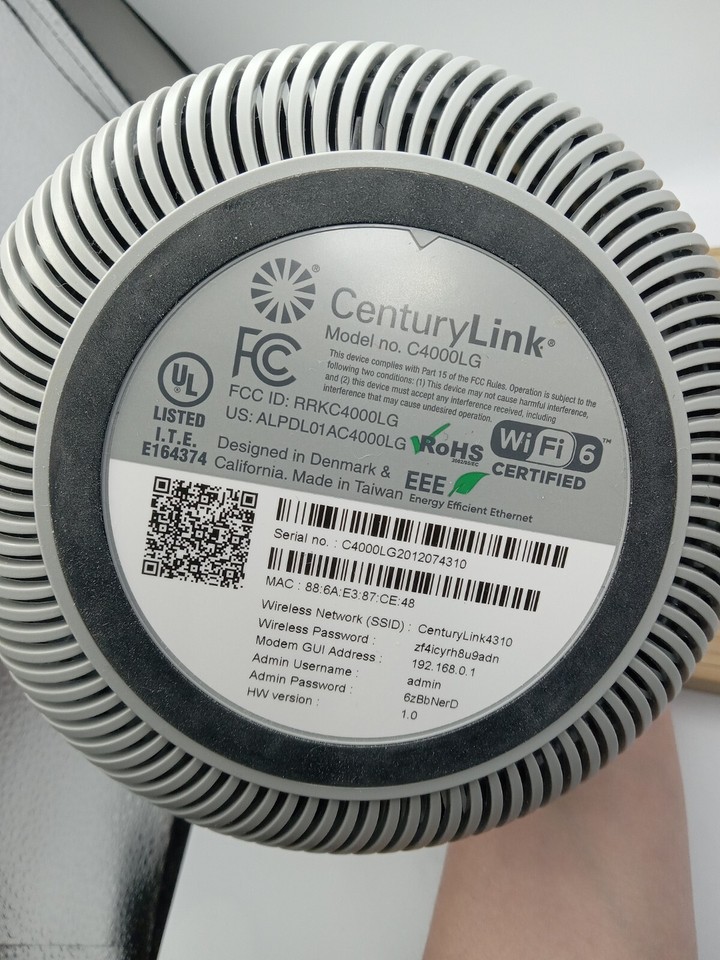 CenturyLink BrightSpeed C4000LG Greenwave DSL Modem Router No Power ...