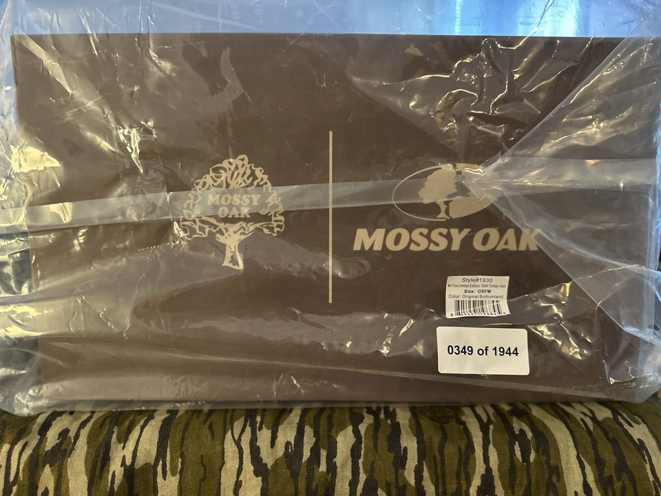 🦃 Mossy Oak Mr. Fox Turkey Vest #349 – Brand New in Box – Collector’s ...