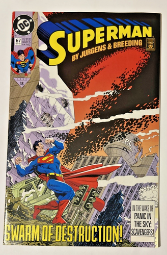 Superman #67 Swarm of Destruction! by Jurgens & Breeding February 1992 DC Comics | eBay