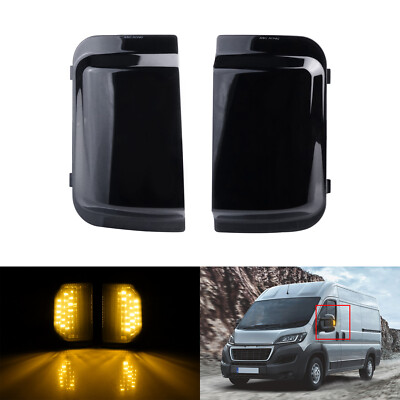 LED Spiegelblinker Schwarz Blinklicht für Fiat Ducato 250 OEM:71748252 ...