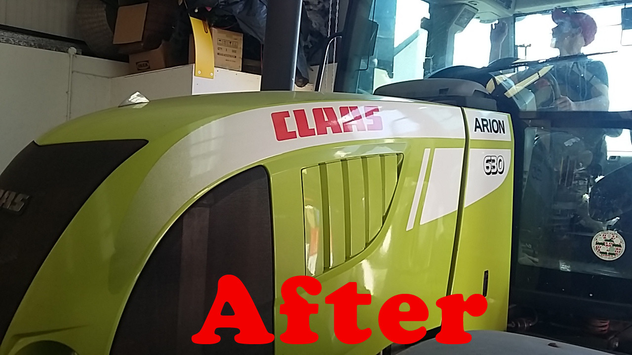 Claas Arion / Ares 500 600 series tractor bonnet stickers / decals ...