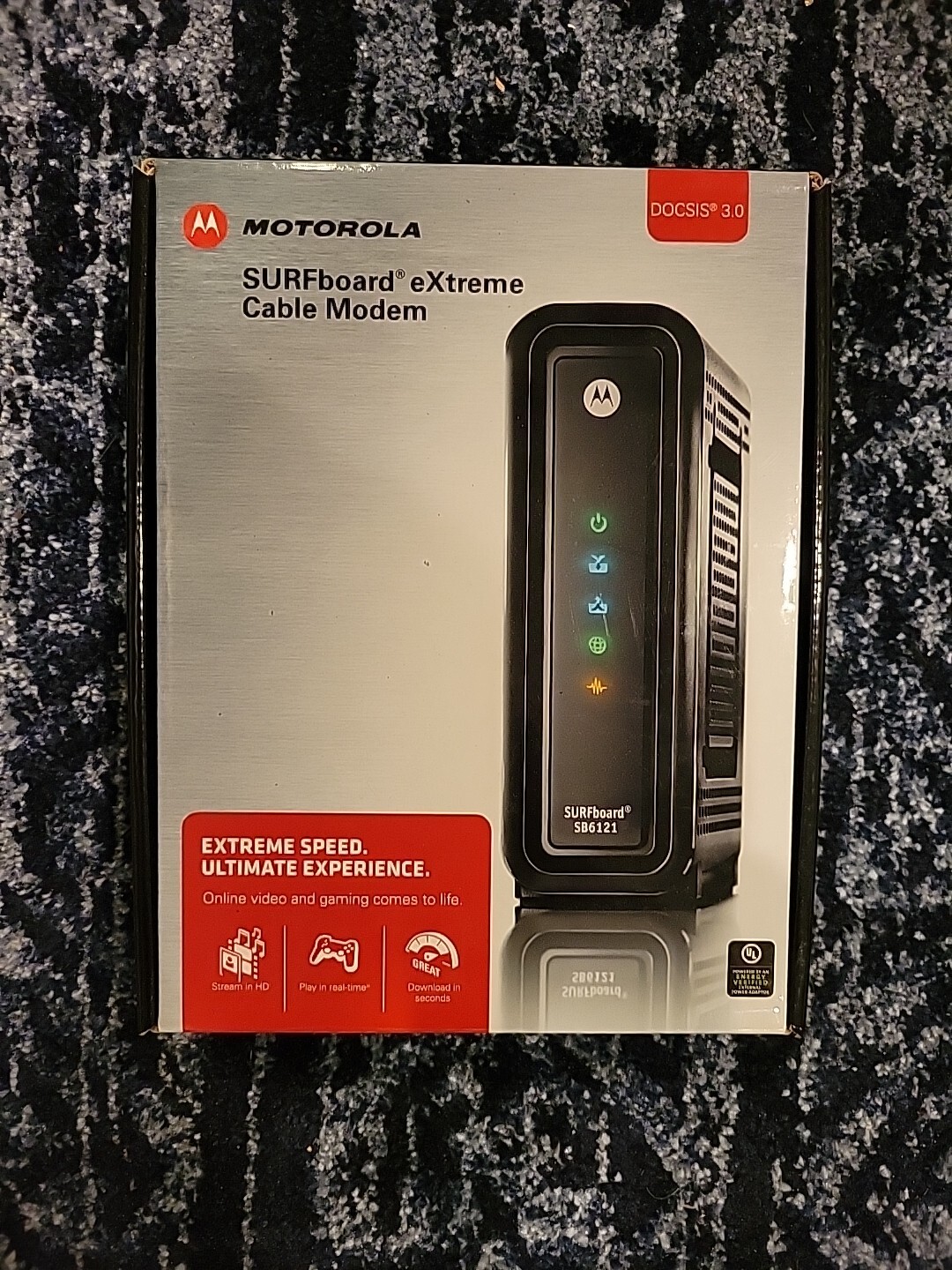 Motorola SurfBoard eXtreme Cable Modem SB6121 DOCSIS 3.0 Mint ...