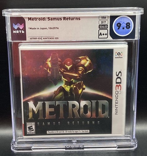 Metroid: Samus Returns (2017) Nintendo 3DS WATA Graded 9.8 A++ Factory ...
