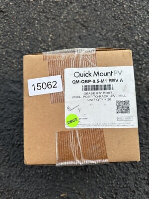 Box of 20-Quick Mount PV QM-QBP-8.5 M1 QBase Post-Style Mount New In ...