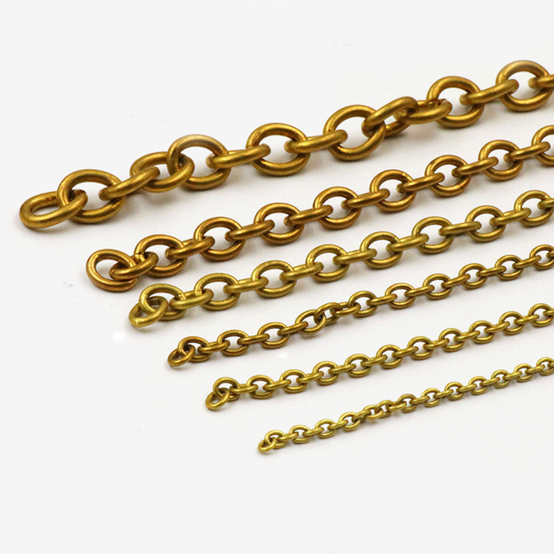 Solid Brass Chain 4-14mm Width Necklace Jewelry Bags Craft Chain Sold ...