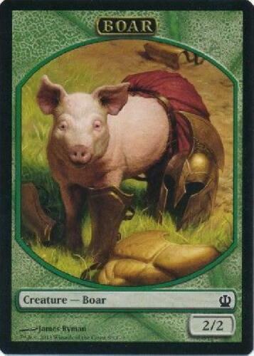 Boar Token Theros Light Play MTG Magic DNA GAMES | eBay