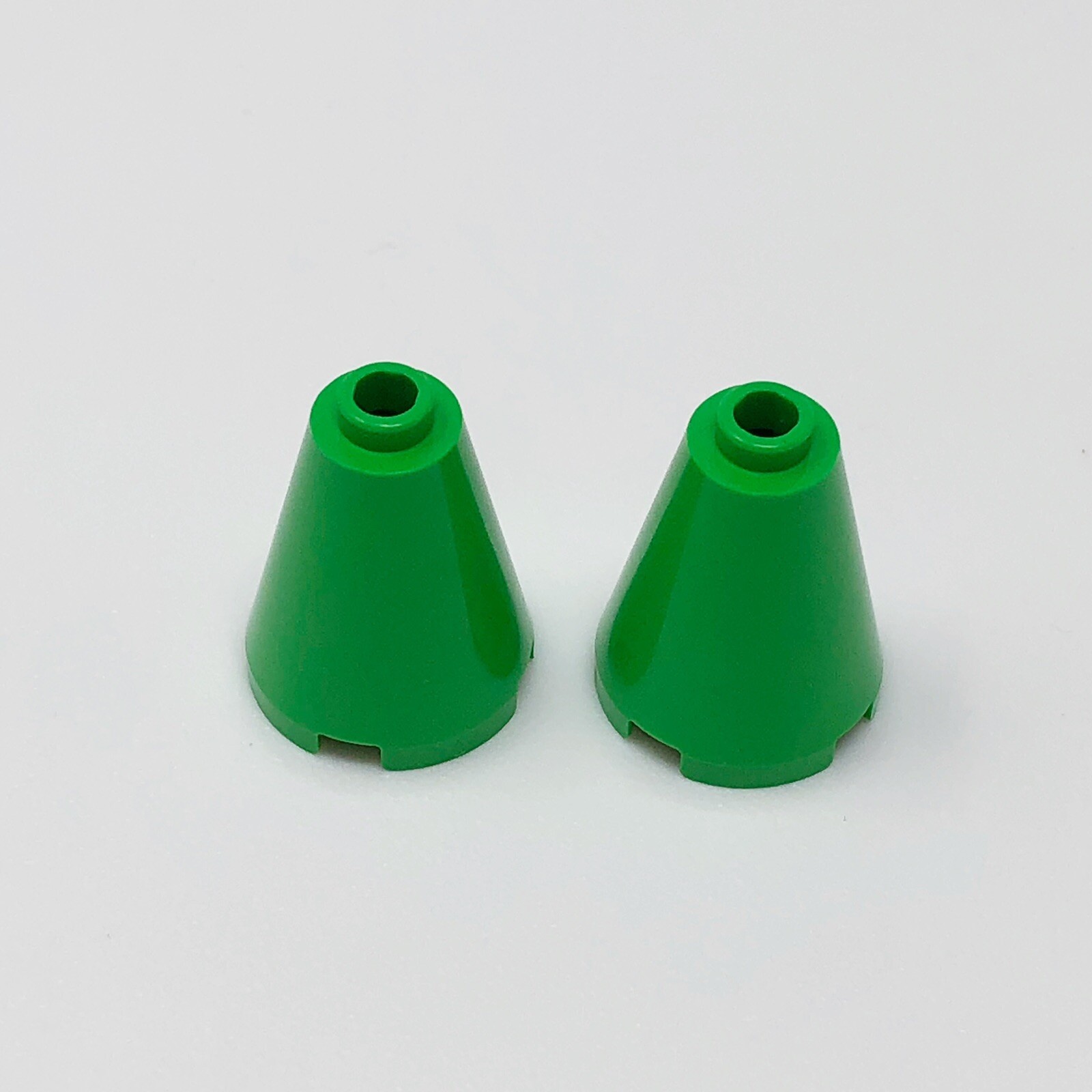 3942c LEGO Parts Cone 2x2x2 Completely Open Stud BRIGHT GREEN (2) | eBay