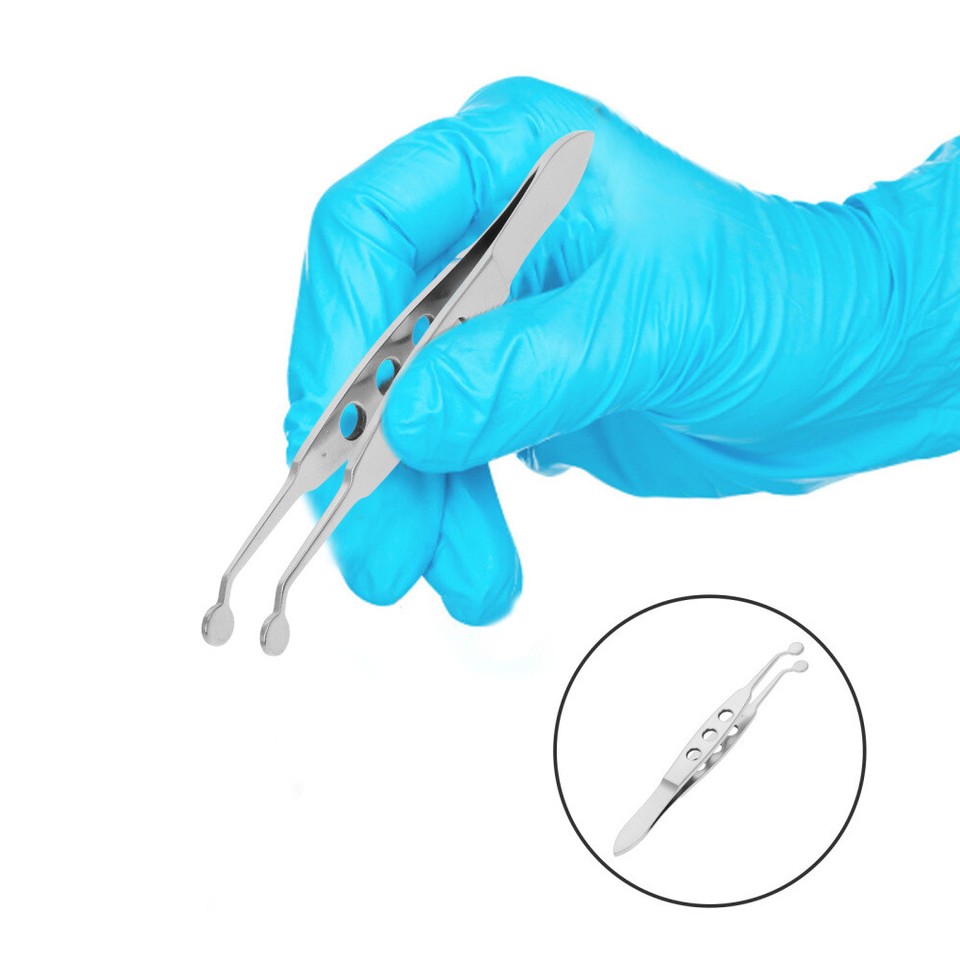 Meibomian Gland Massage Forceps Eye Stye Remover Tweezer Round Tip ...