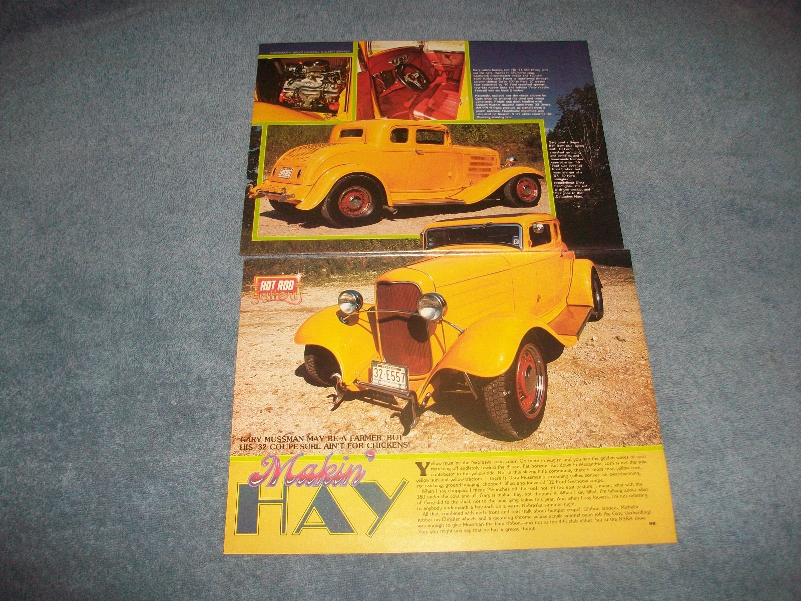 1932 Ford 5-Window Coupe Vintage Hot Rod Article "Makin' Hay" | eBay