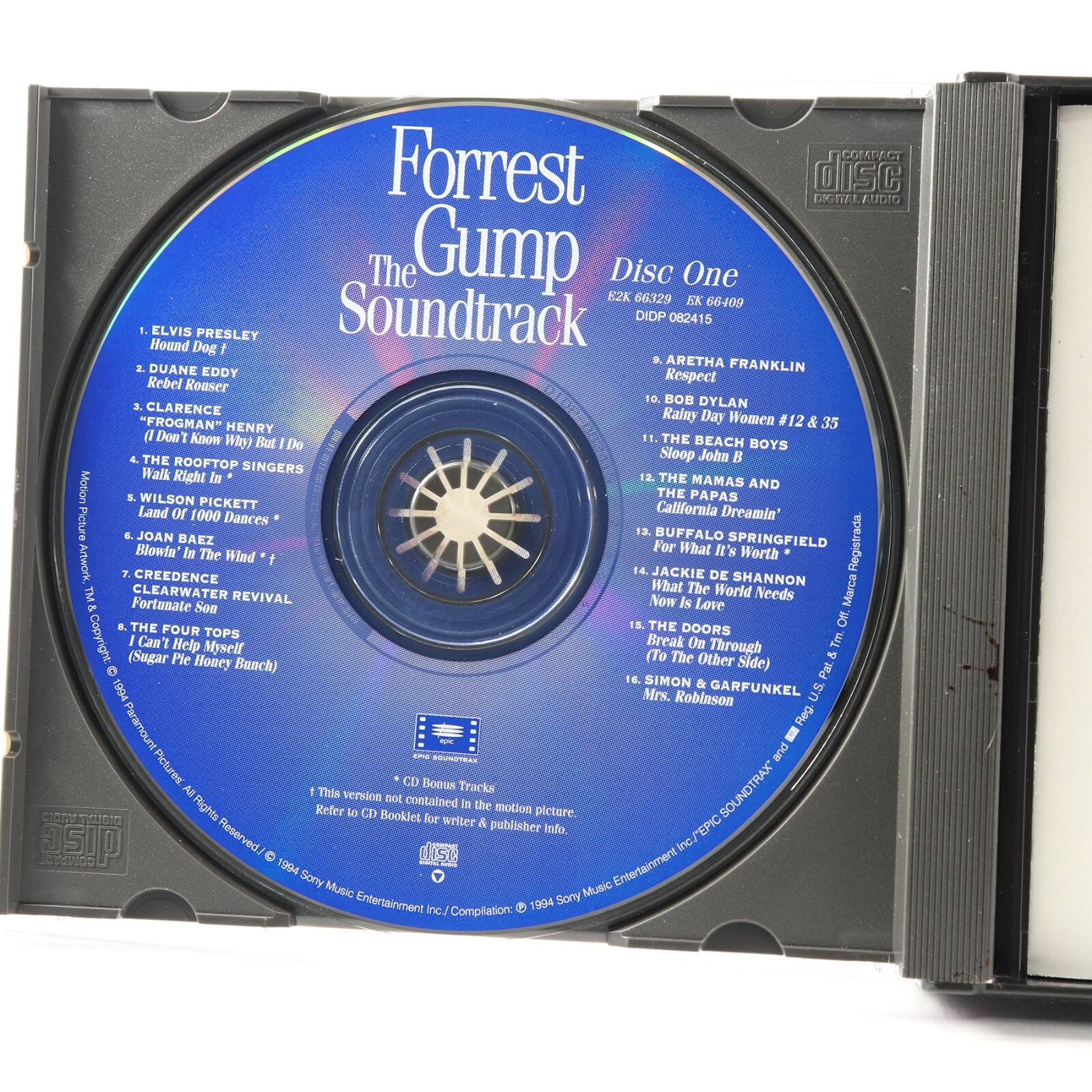 Forrest Gump [Remaster] Original Soundtrack (CD, 1994, 2 Discs, Sony ...