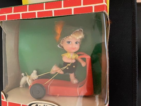 RARE LIDDLE KIDDLE CLONE Vintage 1966 Uneeda Tiny Trix BOY W/ SKATE ...