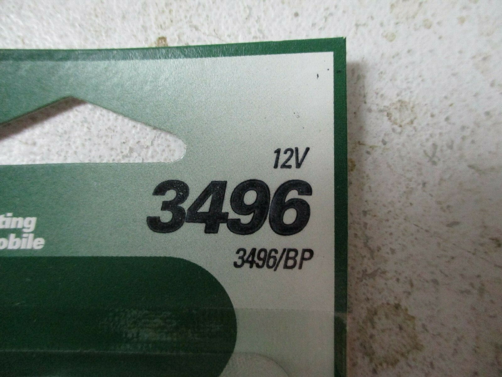 6 PACKS New GE 3496 Replacement 12V Automotive Lamp Light Bulb 3496/BP ...