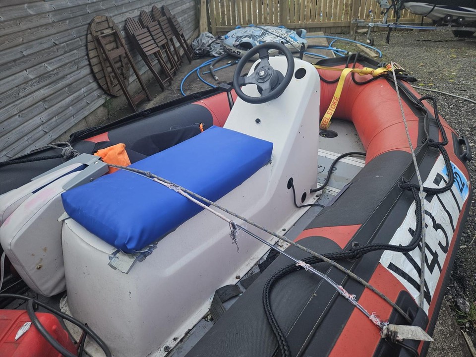 Quicksilver SIB RIB Style c/w Mariner 40hp Outboard Boat Dinghy ...