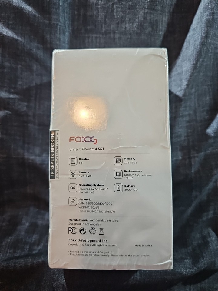 2 Foxx A551 Unlocked Smartphones, Black, 2GB RAM, 16GB GSM, Dual-SIM ...