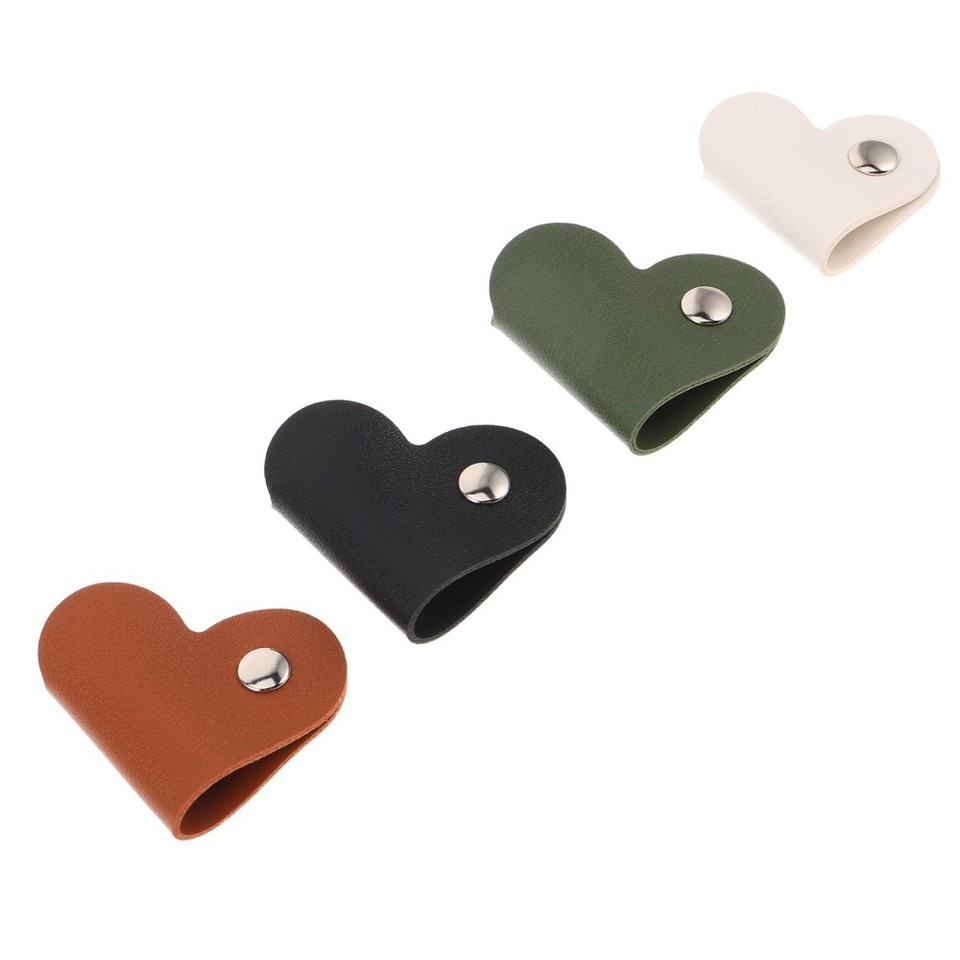 4pcs Heart Shaped Cable Organizer - Cord Holder - Earphone Management ...