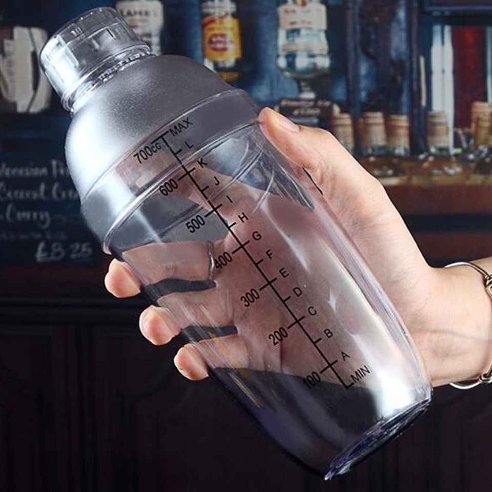 1 Set Shake Pot Transparent Glass Milk Tea Tool Freezing-proof Shake ...